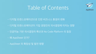 The future of no code platform (Google AppSheet) | PPT