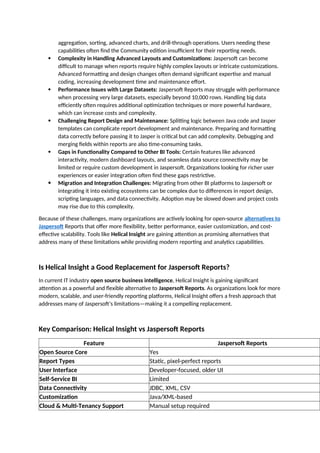 The Future of Open Source Reporting Best Alternatives to Jaspersoft.docx