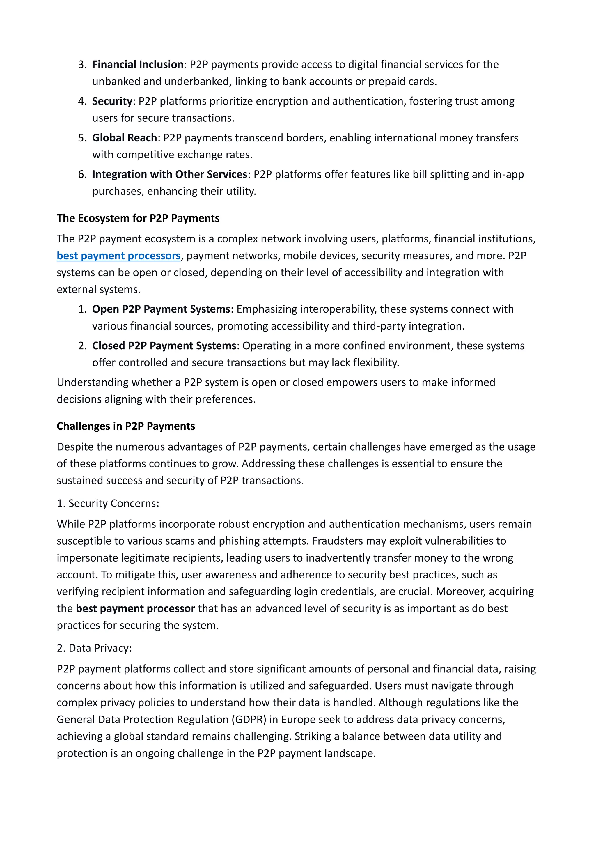 The Future of P2P Payments and Its Key Challenges | PDF