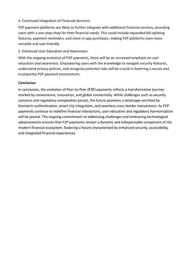 The Future of P2P Payments and Its Key Challenges | PDF | Internet ...