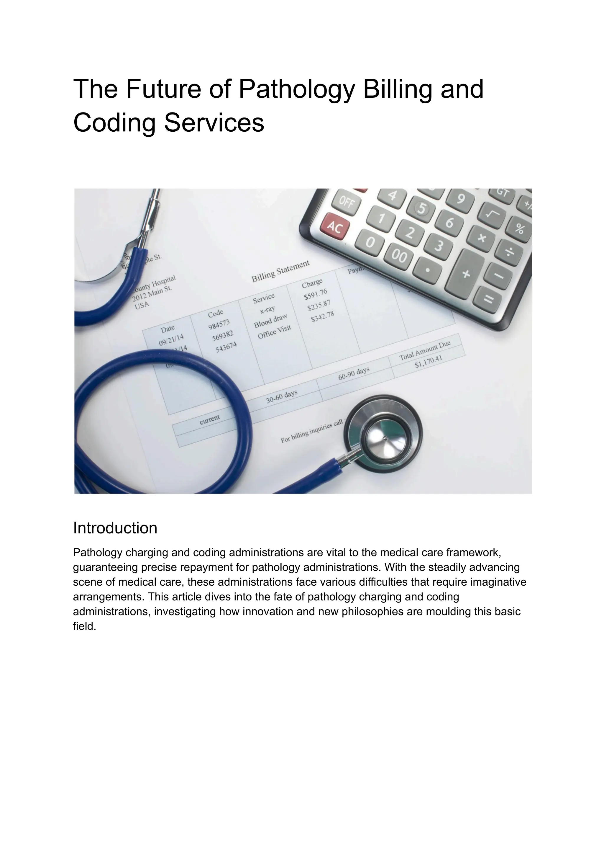 The Future of Pathology Billing and Coding Services.pdf | Programming ...