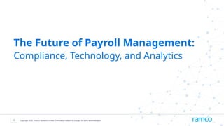 The Future of Payroll Management: Compliance, Technology, and Analytics ...