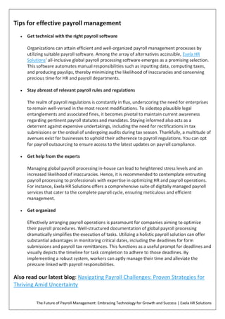 The Future of Payroll Management: Embracing Technology for Growth and ...