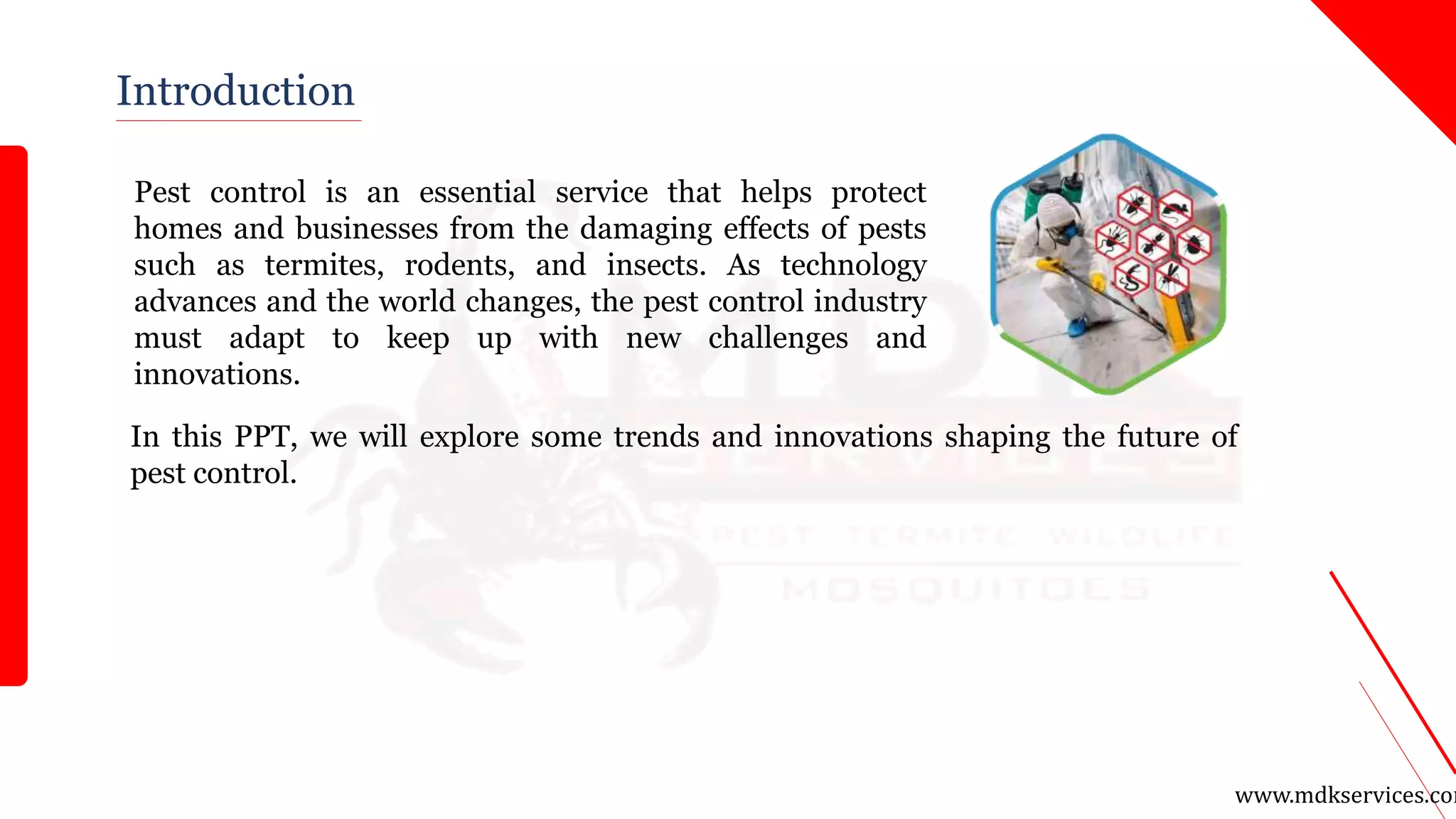 The future of pest control: Trends and Innovation in the industry | PPTX