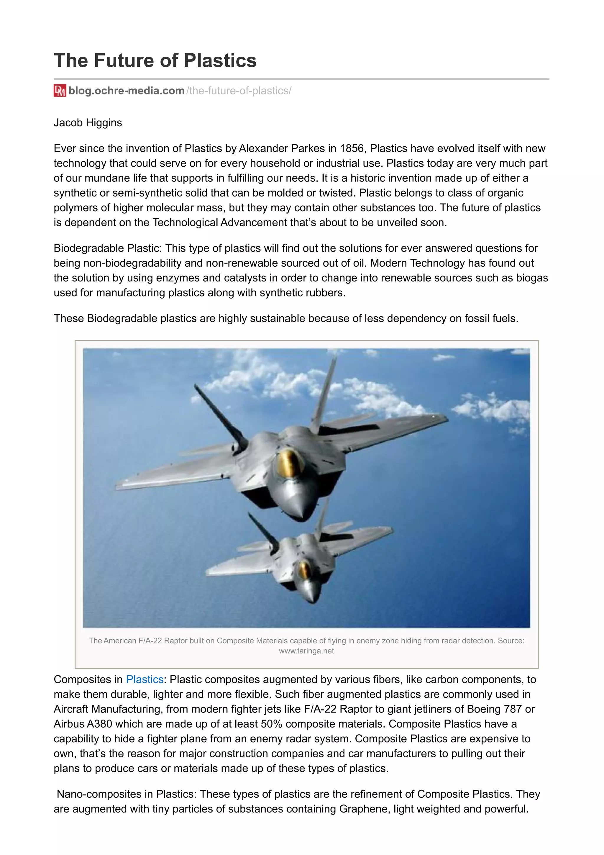 The future of plastics | PDF