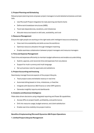 Drive Project Success from Quote to Cash with D365 Project Operations | PDF
