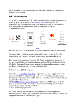 The Future of QR Code Marketing.pdf | Augmented Reality | Technology & Computing