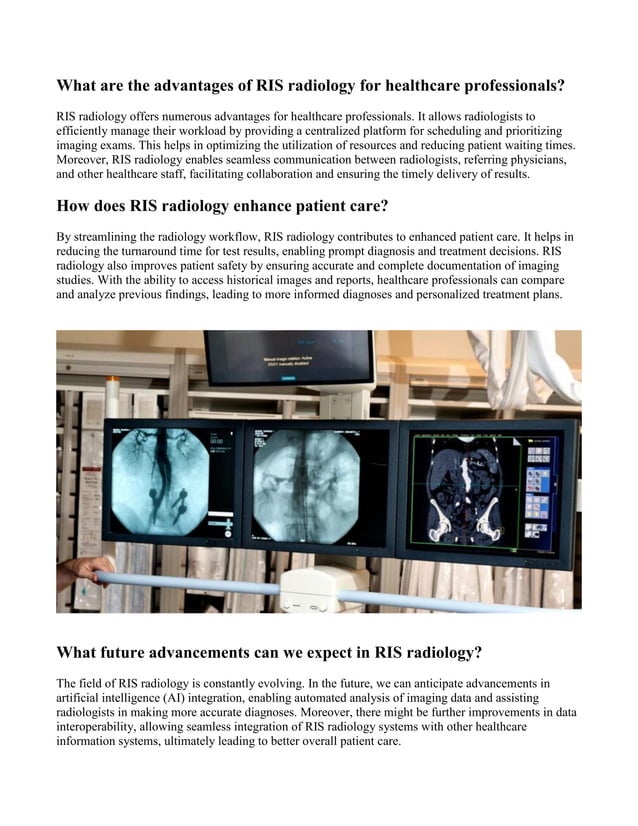 The Future of Radiology is Here How RIS Technology is Revolutionizing ...