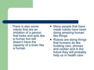 The Future Of Robots | PPT