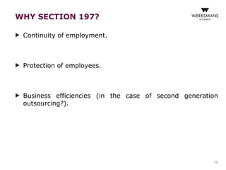 The Future of Section 197 in South Africa: Bradley Workman-Davies | PPTX
