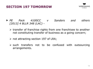 The Future of Section 197 in South Africa: Bradley Workman-Davies | PPTX