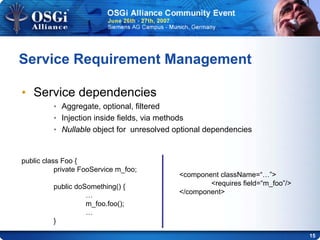 The Future Of Service-Oriented Component Models for the OSGi Framework - Clément Escoffier | PPT