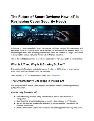 🌐 The Future of Smart Devices_ How IoT Is Reshaping Cyber Security ...