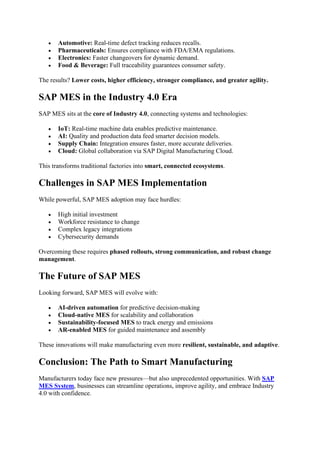 The Future of Smart Manufacturing_ Why SAP MES is a Game-Changer.pdf