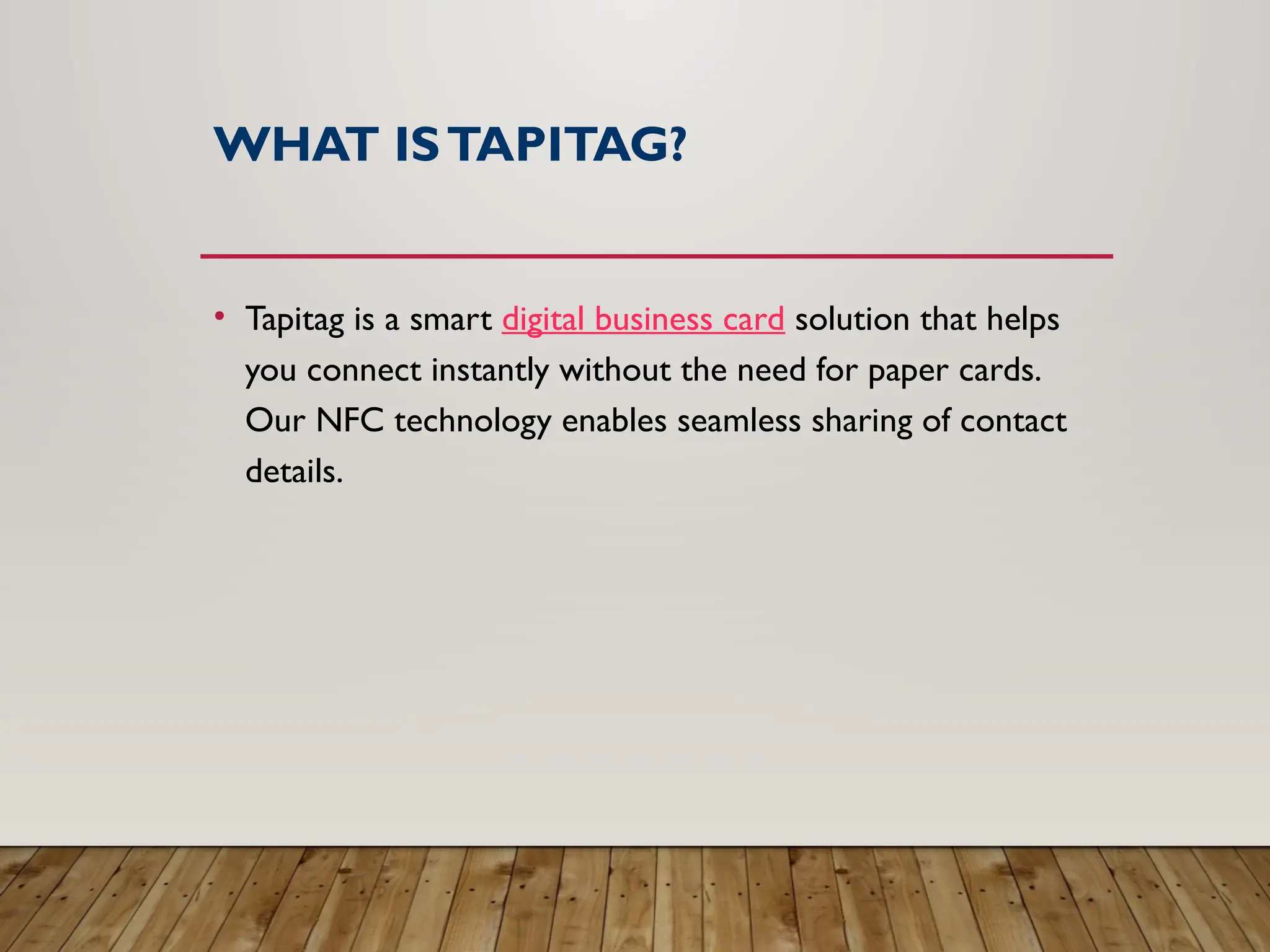 Tapitag – The Future of Smart Networking with Digital & Review NFC ...