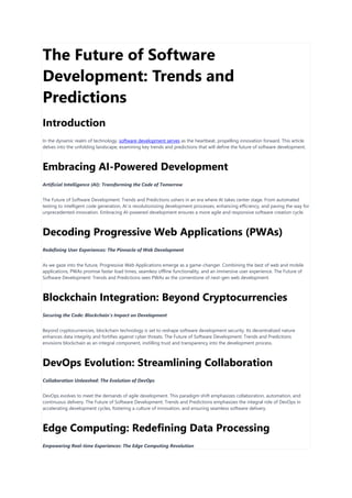 The Future of Software Development.docx