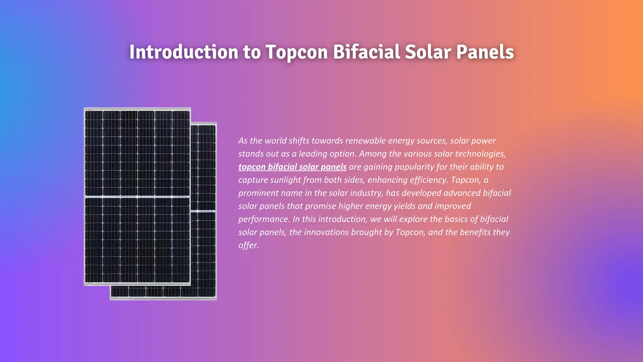 The Future of Solar Energy Topcon Bifacial Solar Panels.pdf