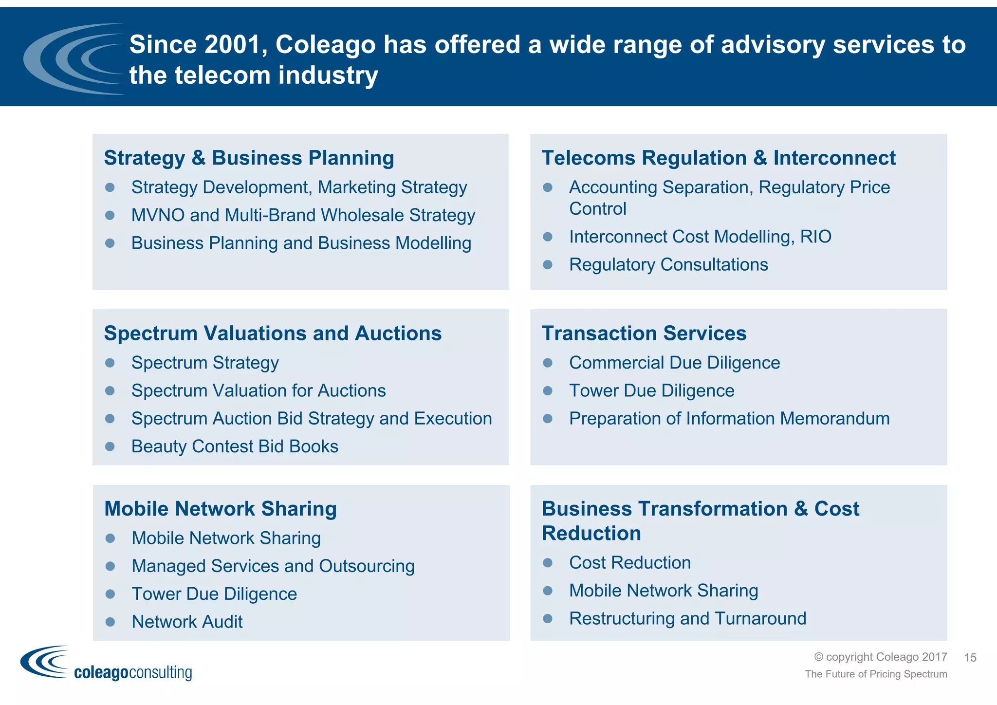 The future of spectrum pricing, May 2017 | PDF