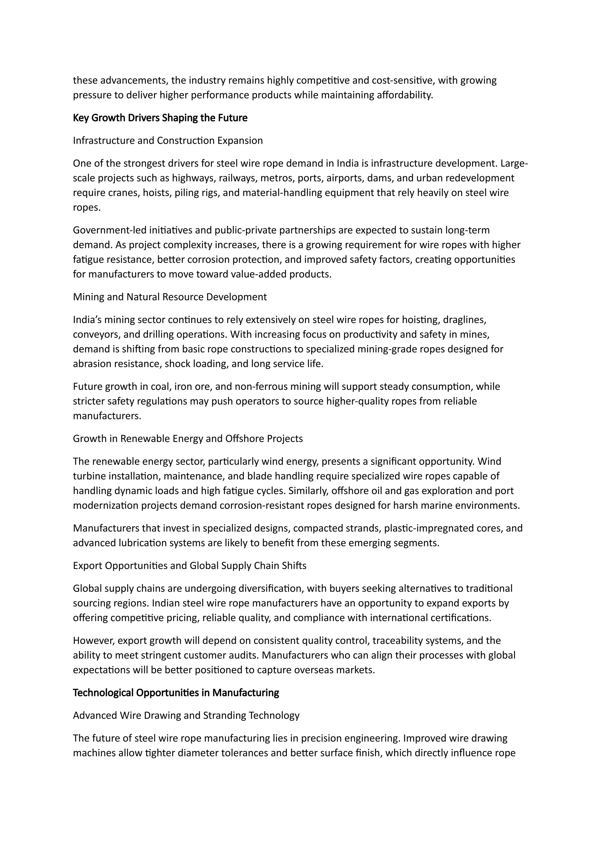 The Future of Steel Wire Rope Manufacturing in India: Opportunities and ...