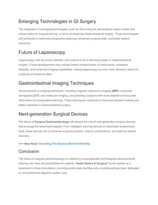 The Future Of Surgical Gastroenterology_ Trends And Predictions | PDF