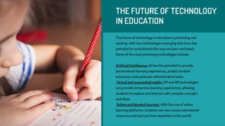 The future of technology in education | PDF