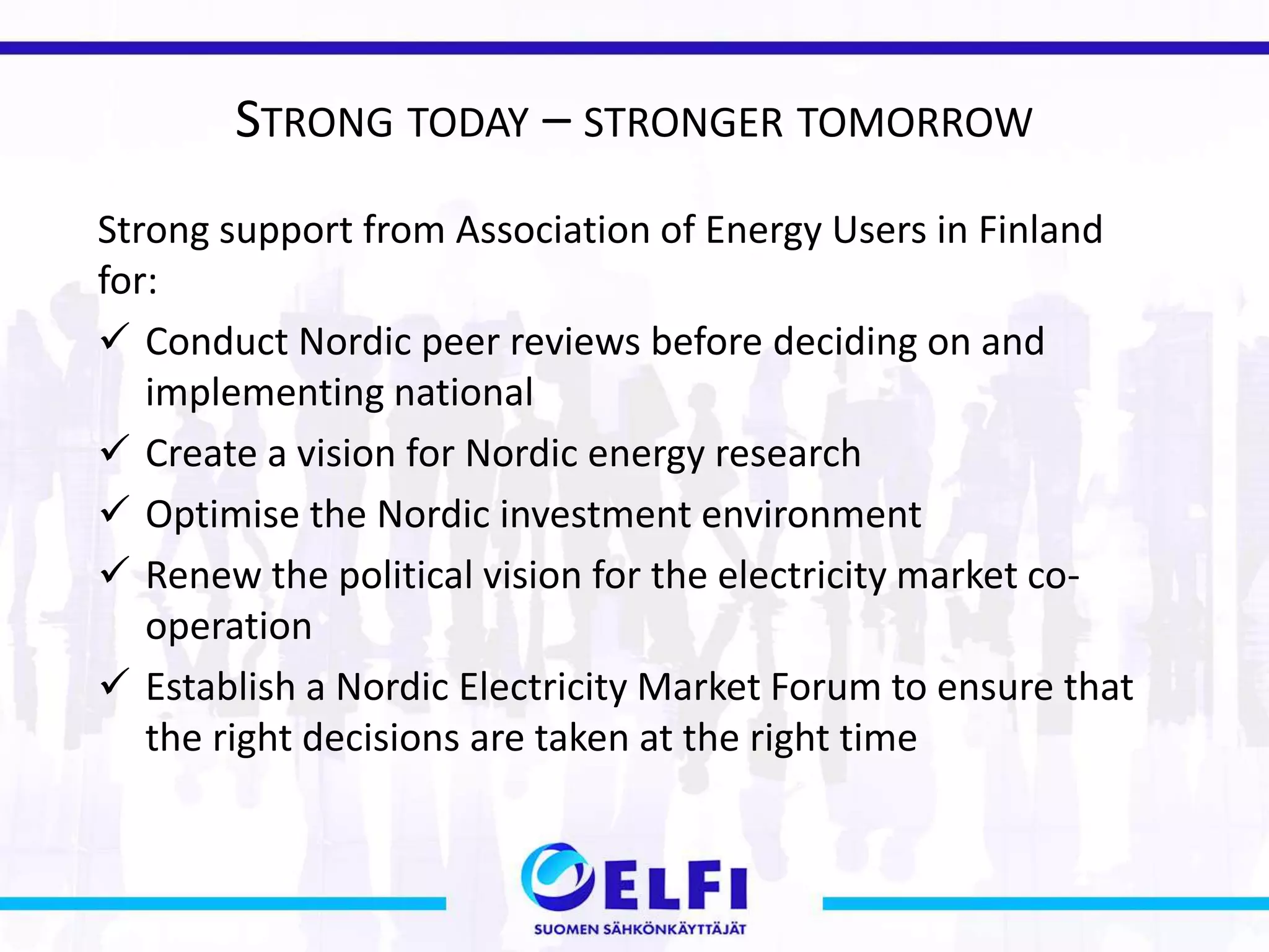 The future of the Nordic electricity market | PPT
