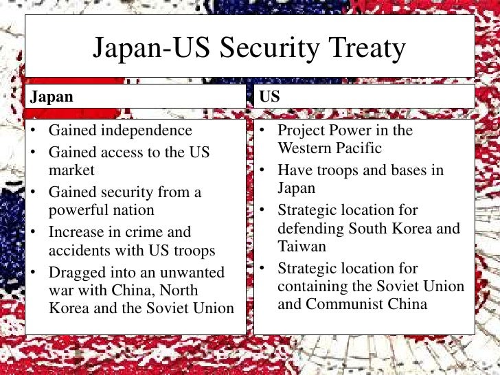 The future of the us japanese security agreements