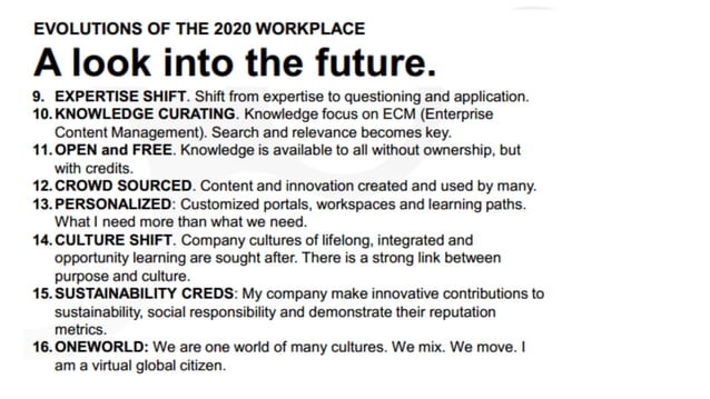 The Future of the Workplace - Rick Von Feldt | PDF