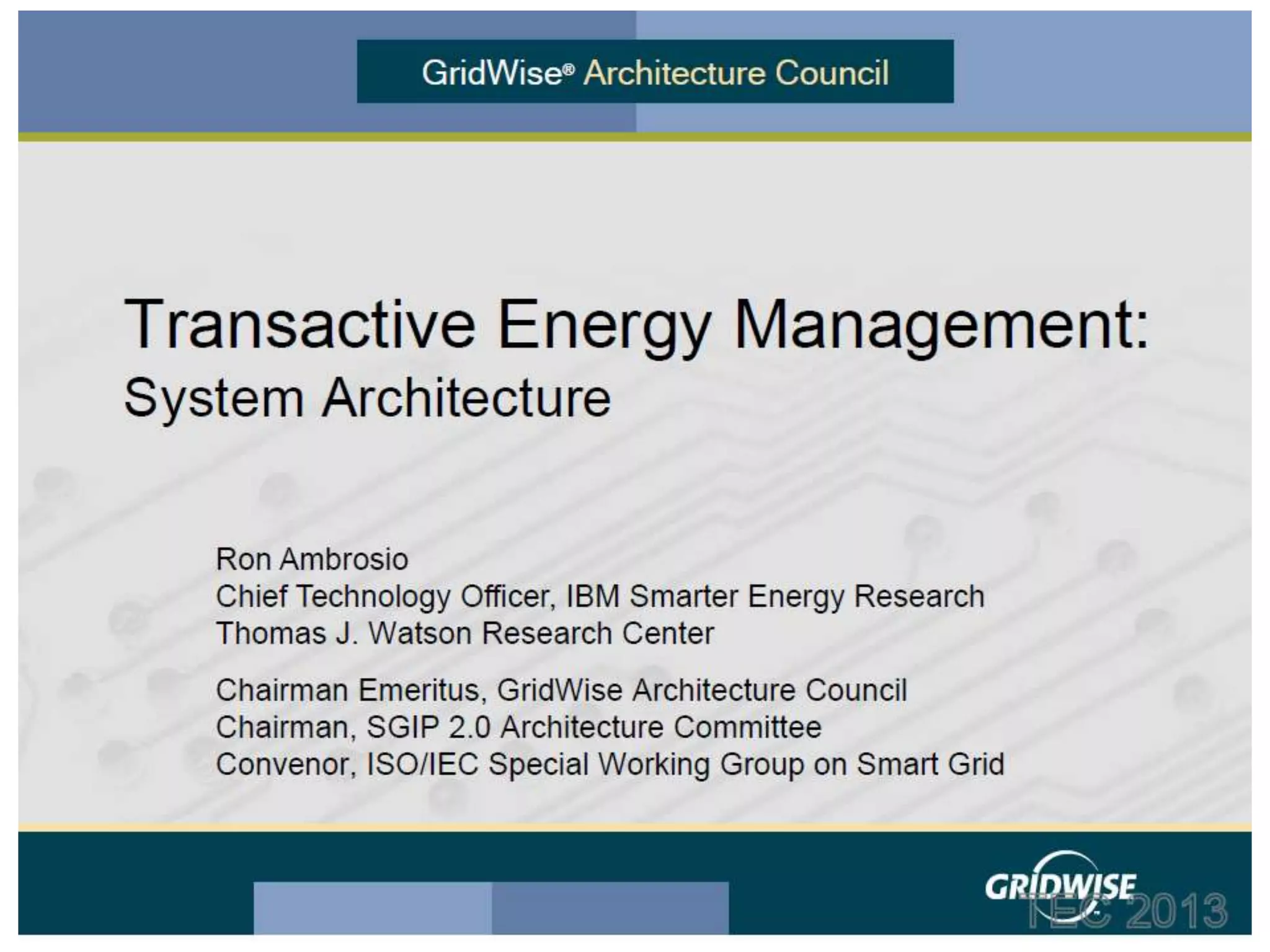 The future of Transactive Energy in North America | PPT