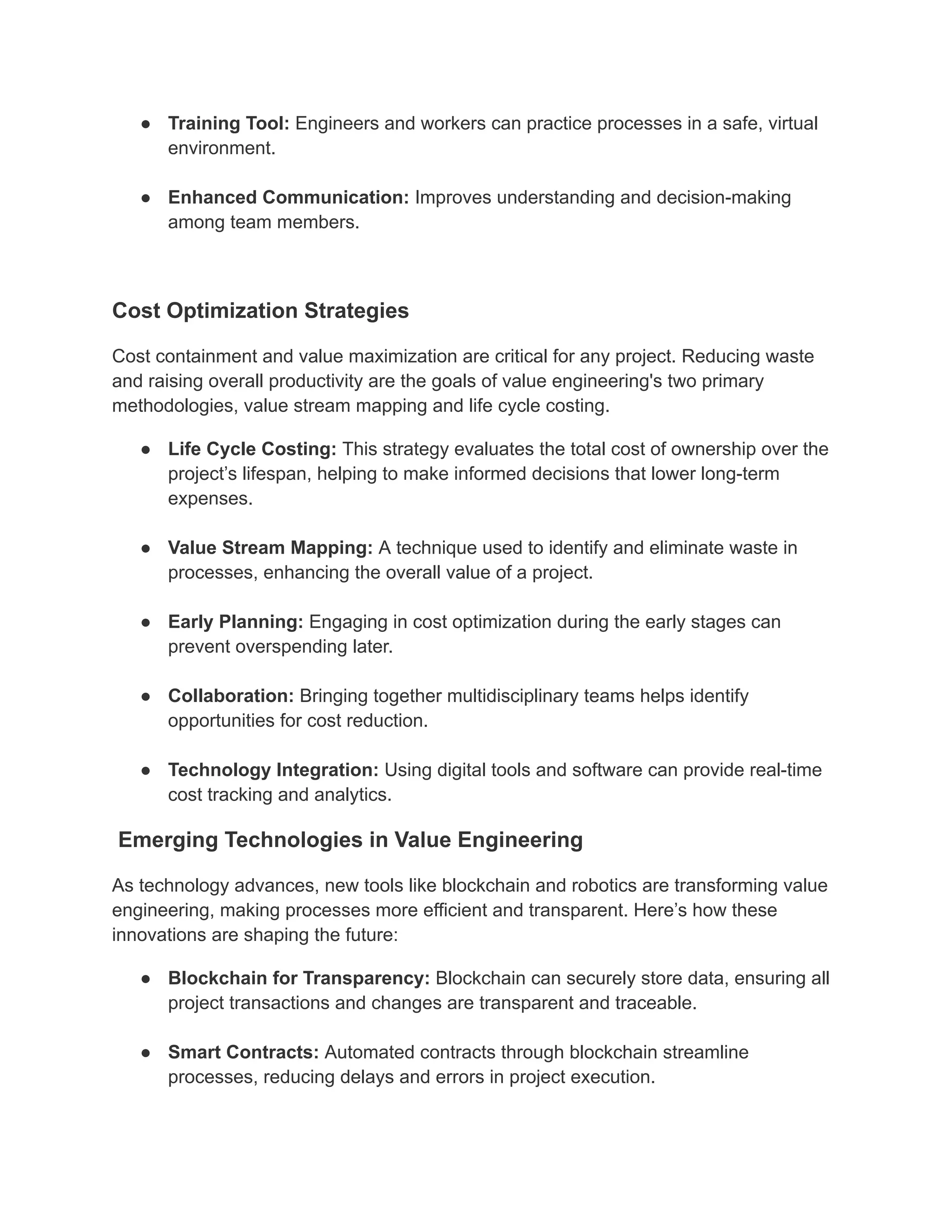 Trends and Innovations in Value Engineering for the Future | PDF