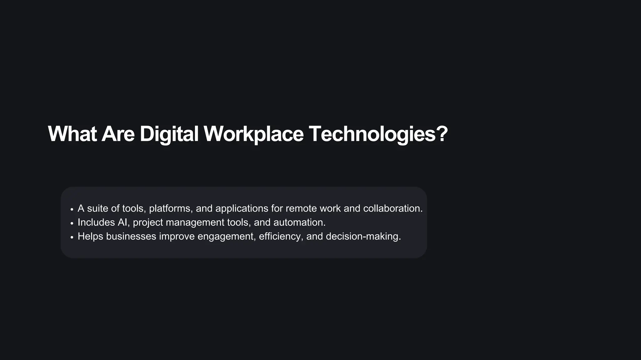 The Future of Work How Digital Workplace Technologies Enhance ...