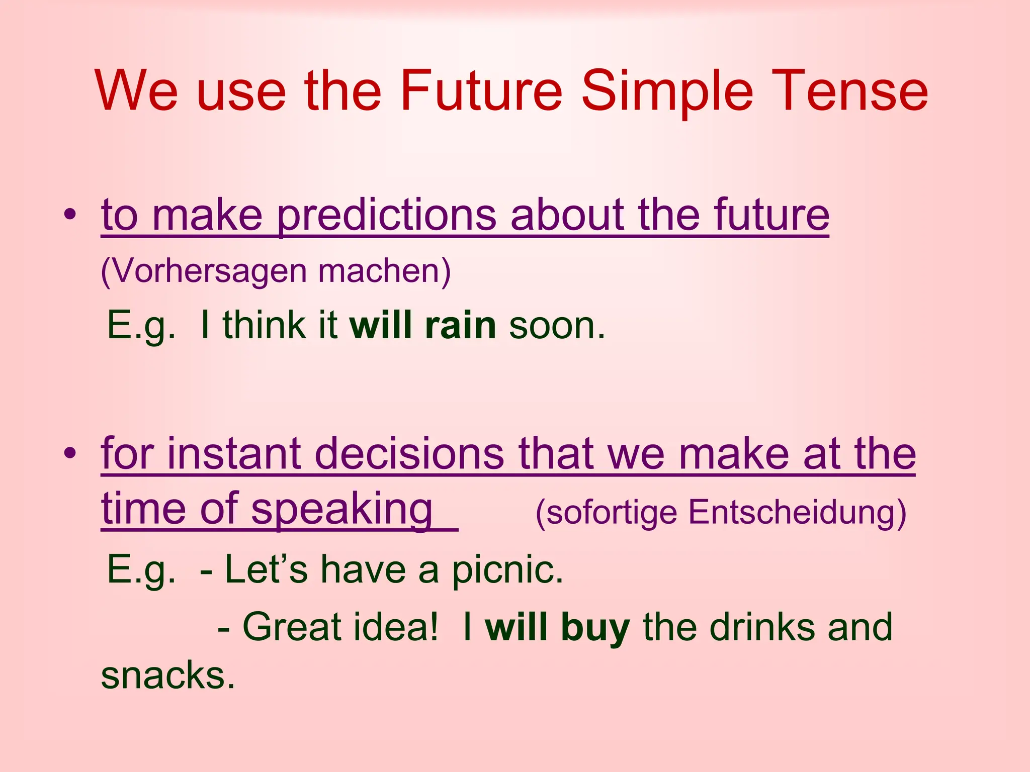 Future Simple - explanation and exercises | PPT