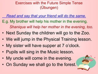 Future Simple - explanation and exercises | PPT