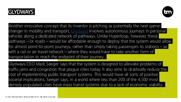 The Future Trends In Mobility And Transportation | PPTX