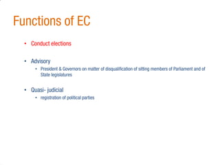 Election Commission of India: The gadfly of Indian politics | PDF