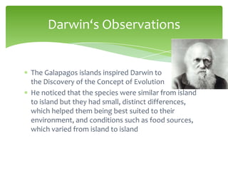 The galapagos islands | PPTX