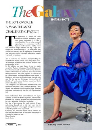 The Galaxy Magazine - Issue 02 Phathisani and Tinashe | PDF