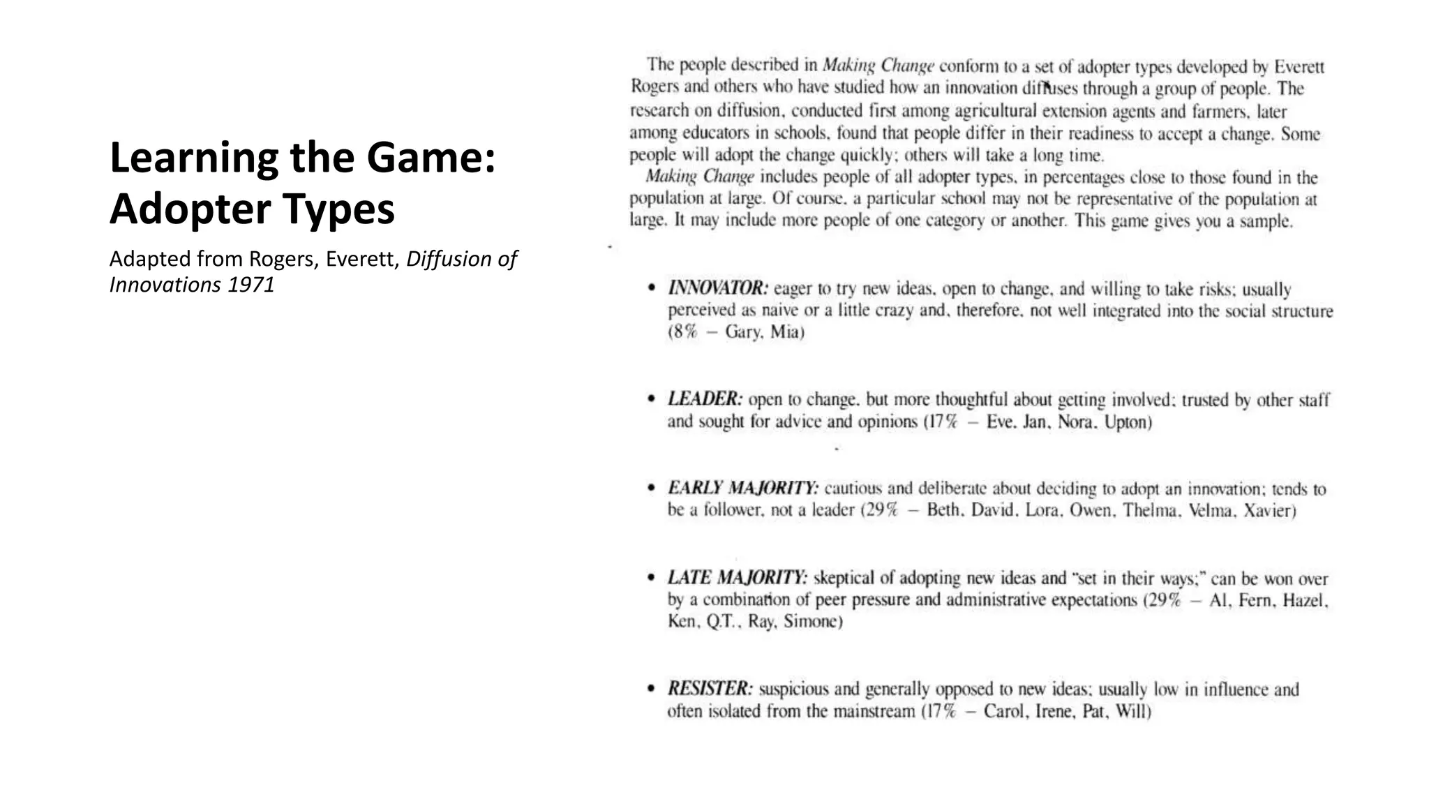 Understanding and Manageing Change: A Board Game Simulation | PPT