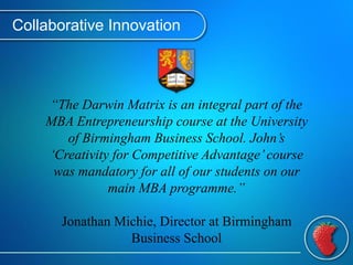 The game changer the darwin matrix - john rainford. pdf | PPT