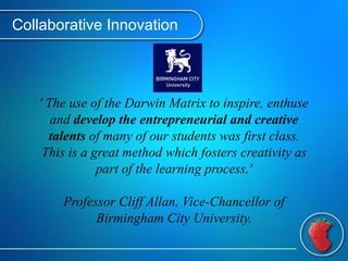 The game changer the darwin matrix - john rainford. pdf | PPT