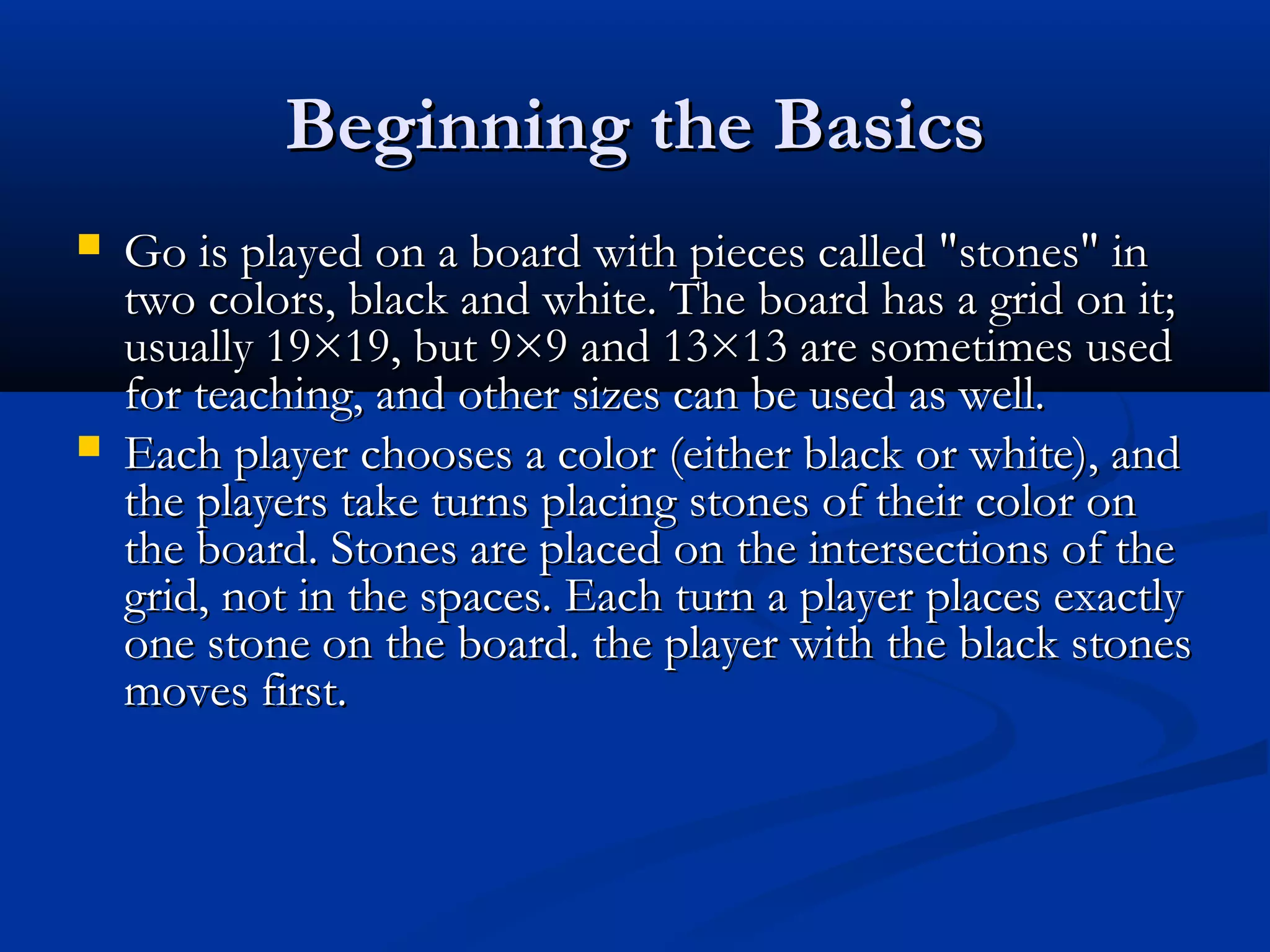 The game of go | PPT