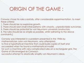 The game of life | PPTX