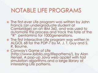 The game of life | PPTX