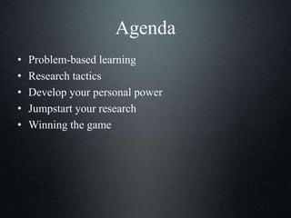 The game of research | PPTX
