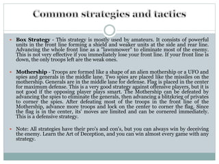 The game of the generals' story | PPT