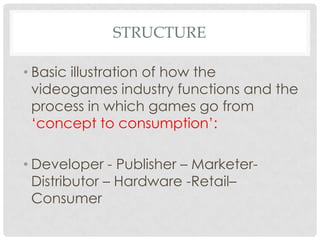 The games industry- Industry Structure | PPT