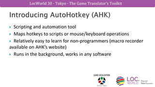 The Game Translator’s Toolkit | PPTX