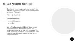 The gamma function | PPTX