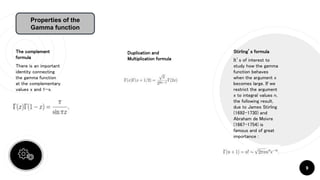 The gamma function | PPTX