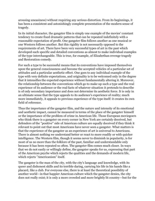 The gangster as tragic hero robert warshaw | PDF